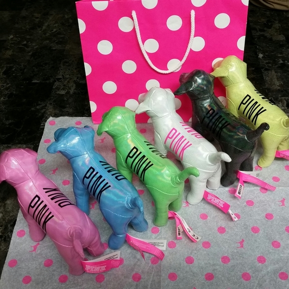PINK Victoria's Secret | Other | Vs Pink Iridescent Mini Dog Complete ...